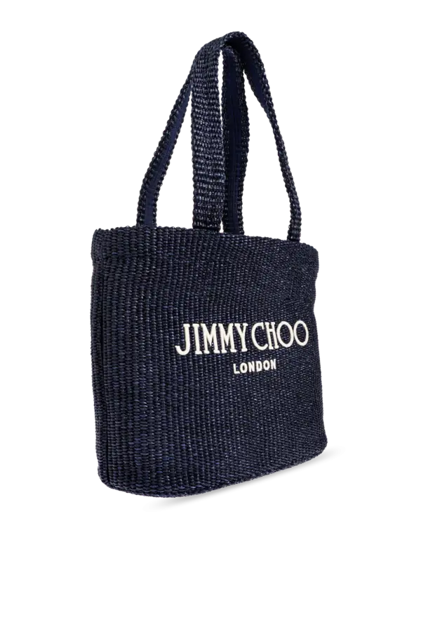 Jimmy Choo Beach Medium' Shoulder Bag - Navy Blue | Editorialist